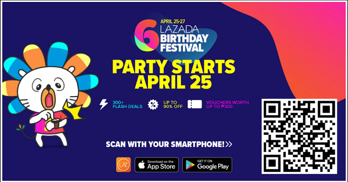 Lazada Birthday Sale QR code – Billease Blog